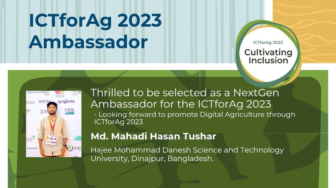 Md. Mahadi Hasan Tushar on LinkedIn: #ictforag2023 #ngin Md. Mahadi Hasan Tushar on LinkedIn: #ictforag2023 #ngin