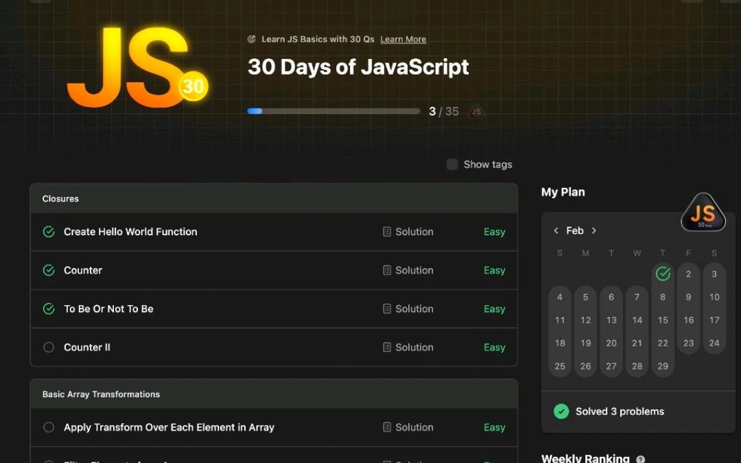 Yash Poniya on LinkedIn: #javascript30 #codingjourney #leetcode # ... Yash Poniya on LinkedIn: #javascript30 #codingjourney #leetcode # ...