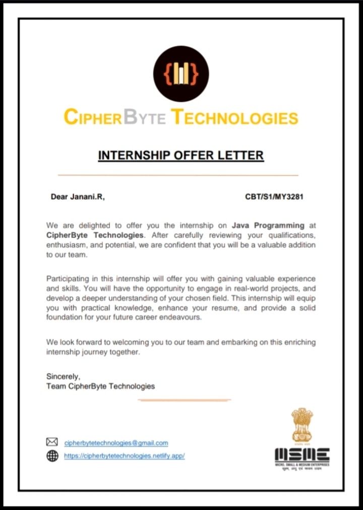JANANI R on LinkedIn: #javaprogramming #javaprogramming # ... JANANI R on LinkedIn: #javaprogramming #javaprogramming # ...