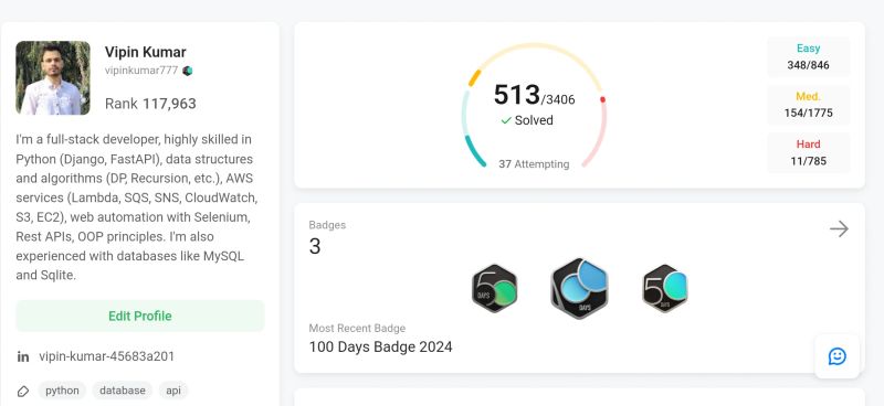 Vipin Kumar on LinkedIn: #leetcode #codingjourney ... Vipin Kumar on LinkedIn: #leetcode #codingjourney ...