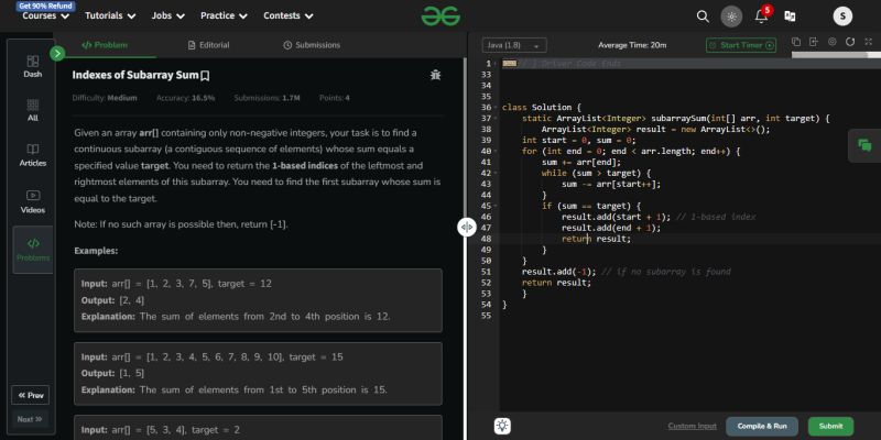#java #problemsolving #codinglife #dsachallenge #algorithms #gfg160 ... #java #problemsolving #codinglife #dsachallenge #algorithms #gfg160 ...