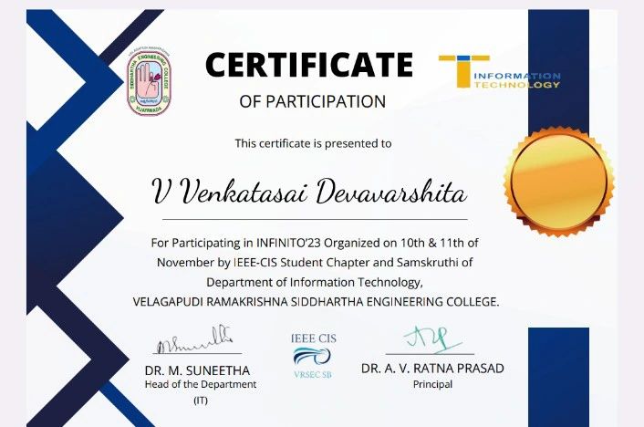 Devavarshita Vatsavai Venkatasai posted on LinkedIn Devavarshita Vatsavai Venkatasai posted on LinkedIn