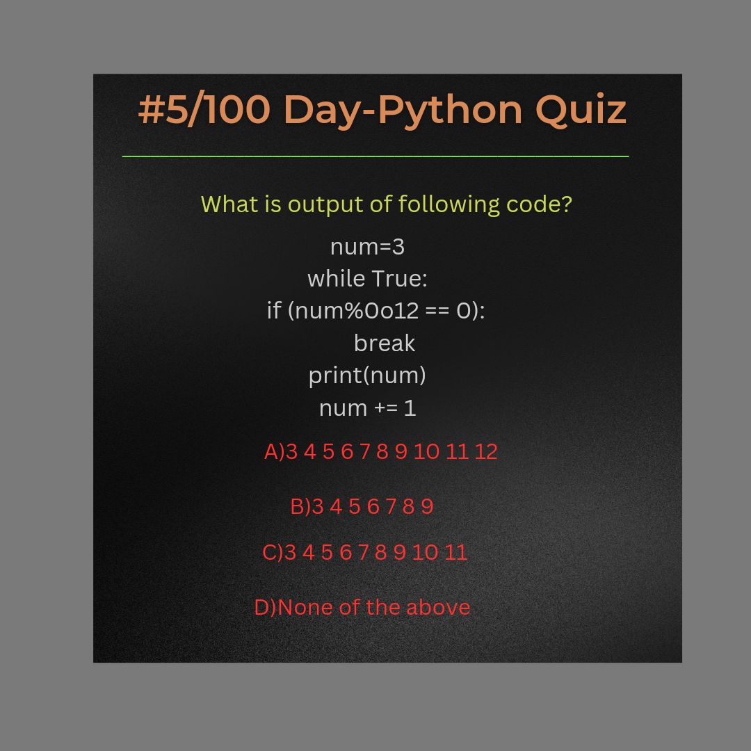 Santhosh Rathnam on LinkedIn: #python #quiz #learner #developer # ... Santhosh Rathnam on LinkedIn: #python #quiz #learner #developer # ...