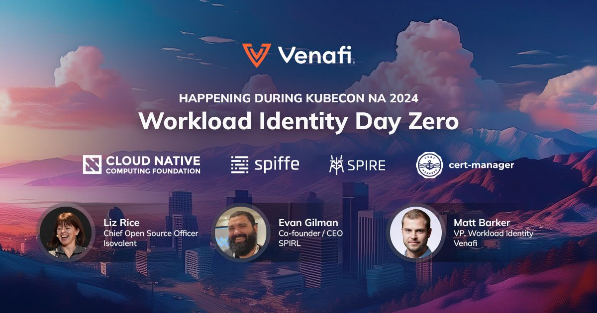 Venafi, a CyberArk Company on LinkedIn: #kubecon Venafi, a CyberArk Company on LinkedIn: #kubecon