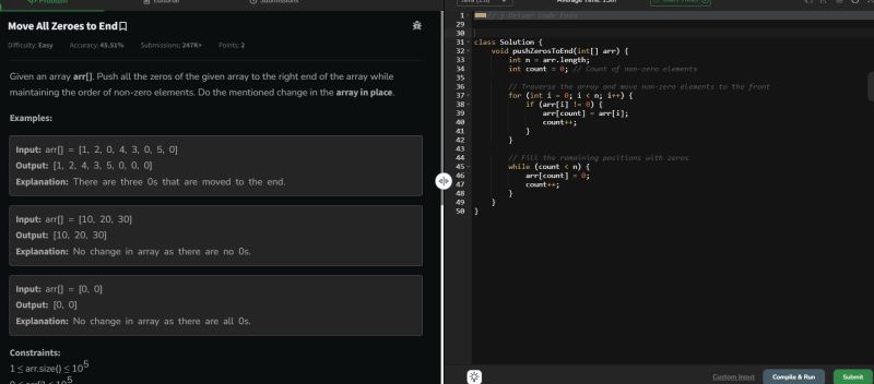 SRUTHI R on LinkedIn: #coding #dsa #day4 #gfg SRUTHI R on LinkedIn: #coding #dsa #day4 #gfg