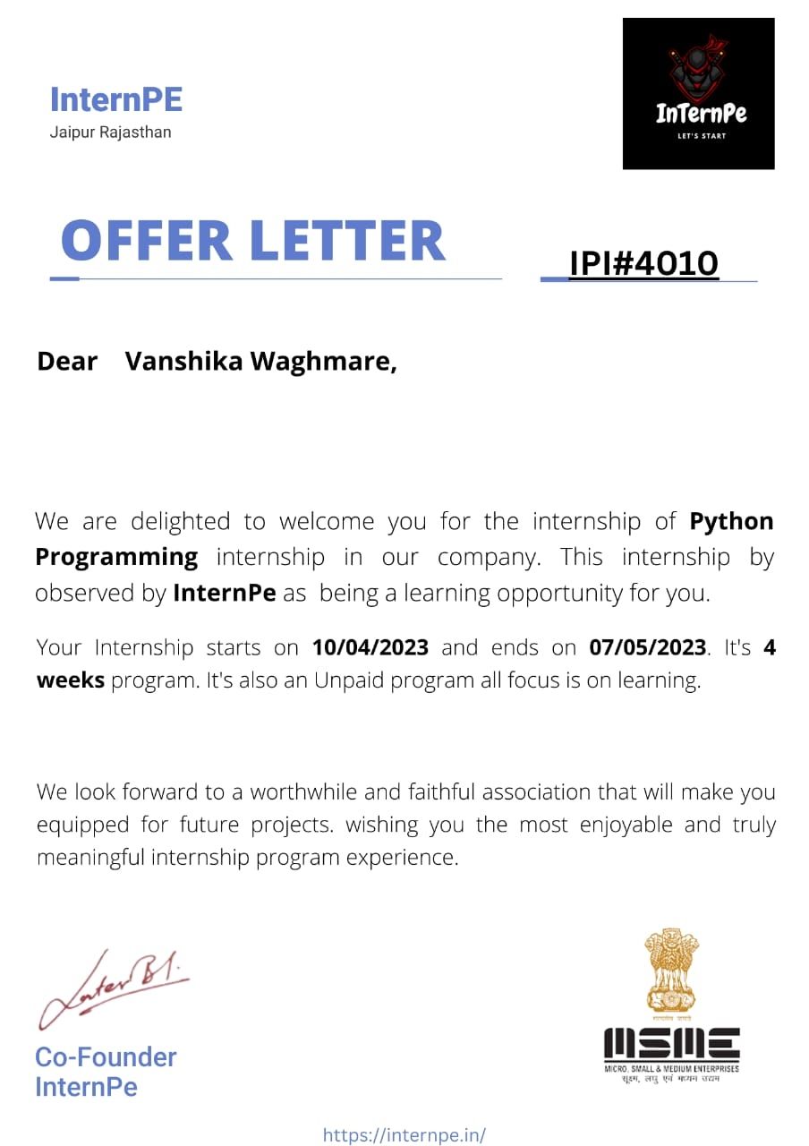 Vanshika Waghmare on LinkedIn: #newbeginnings #intershipopportunity # ... Vanshika Waghmare on LinkedIn: #newbeginnings #intershipopportunity # ...