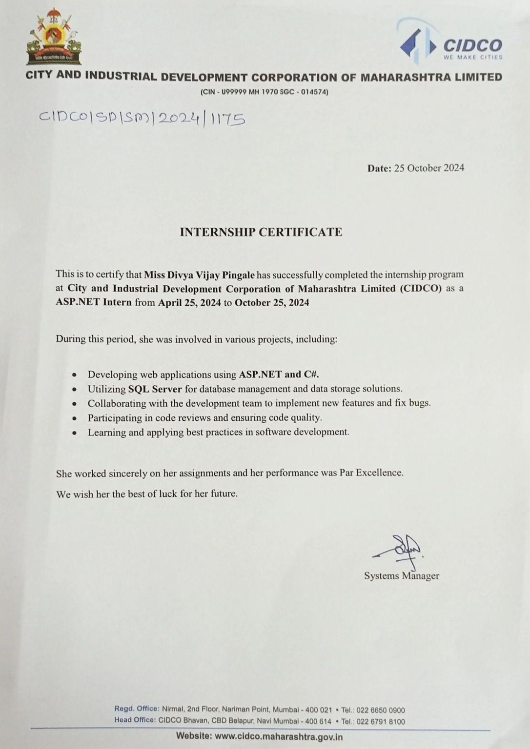 Divya Pingale on LinkedIn: #internship #aspnet #webdevelopment # ... Divya Pingale on LinkedIn: #internship #aspnet #webdevelopment # ...