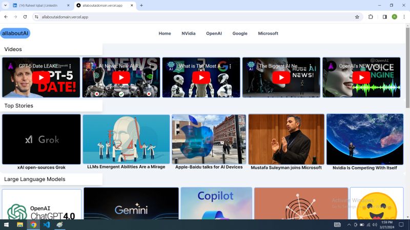 My first ever website with TypeScript, Next JS and Tailwind CSS ... My first ever website with TypeScript, Next JS and Tailwind CSS ...