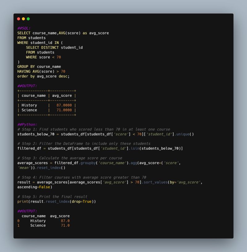 Sravika Singh on LinkedIn: #datachallenge #sql #pandas #dataanalysis # ... Sravika Singh on LinkedIn: #datachallenge #sql #pandas #dataanalysis # ...