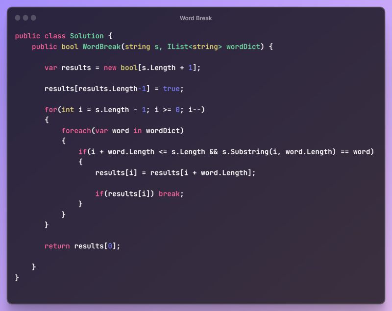 Mohammad Adnan Shuvo on LinkedIn: The Solution of Word Break from ... Mohammad Adnan Shuvo on LinkedIn: The Solution of Word Break from ...