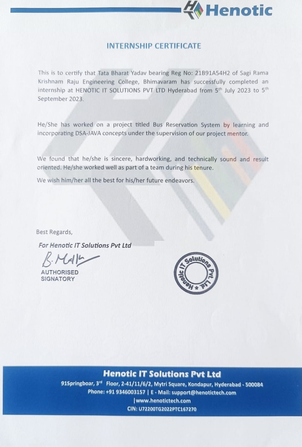 Bharath Yadav on LinkedIn: #internship #dsa #java #henoticgroup # ... Bharath Yadav on LinkedIn: #internship #dsa #java #henoticgroup # ...