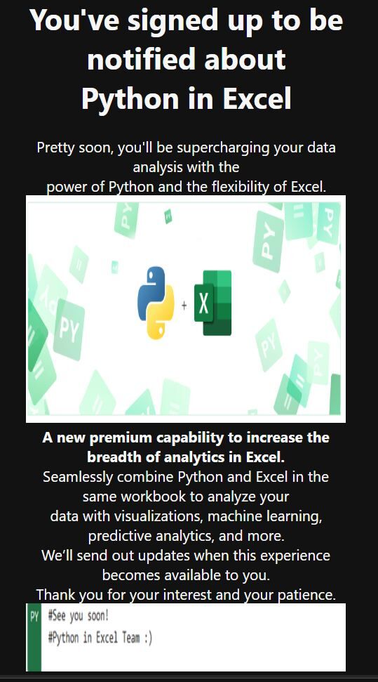 Josh Valdeleon on LinkedIn: #microsoft365 #excitingfeatures #pythoninexcel Josh Valdeleon on LinkedIn: #microsoft365 #excitingfeatures #pythoninexcel