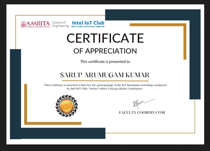Sarup Arumugam Kumar on LinkedIn: #iot #automation #robotics # ... Sarup Arumugam Kumar on LinkedIn: #iot #automation #robotics # ...