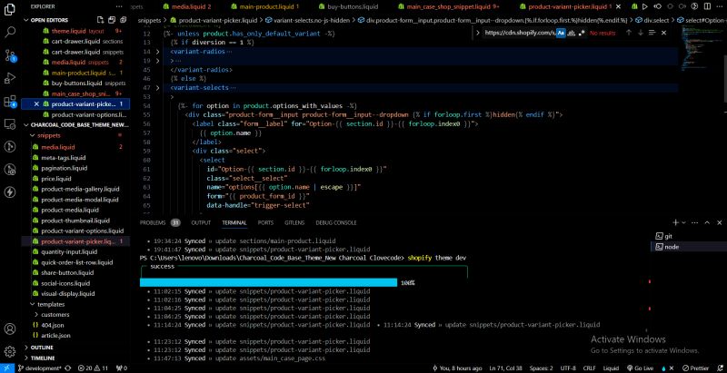 VSCode: How to manage code changes in Shopify | Harsh Kumar yadav ... VSCode: How to manage code changes in Shopify | Harsh Kumar yadav ...