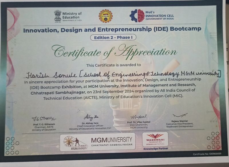Harish Sonwale on LinkedIn: #innovation #entrepreneurship #aicte #mic # ... Harish Sonwale on LinkedIn: #innovation #entrepreneurship #aicte #mic # ...