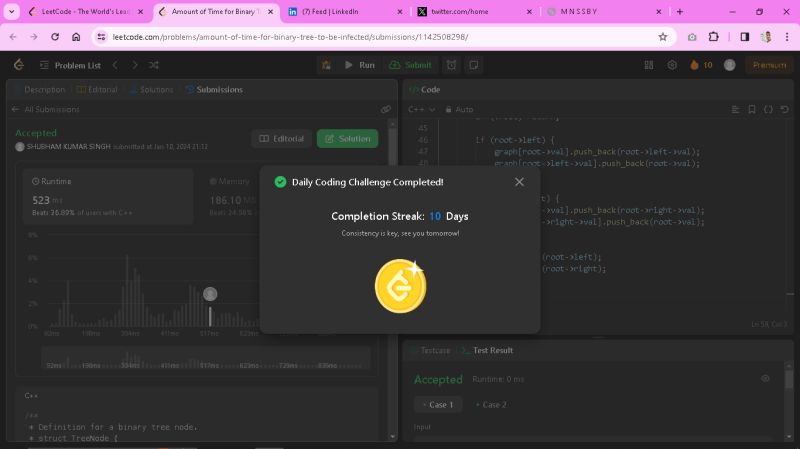 Shubham Kumar Singh on LinkedIn: #cpp #dsa #leetcodechallenge # ... Shubham Kumar Singh on LinkedIn: #cpp #dsa #leetcodechallenge # ...