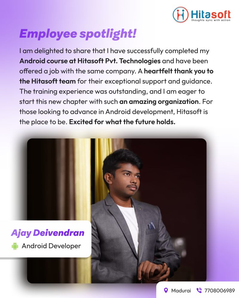 Hitasoft Technology Solutions Pvt Ltd., on LinkedIn: #successstory # ... Hitasoft Technology Solutions Pvt Ltd., on LinkedIn: #successstory # ...