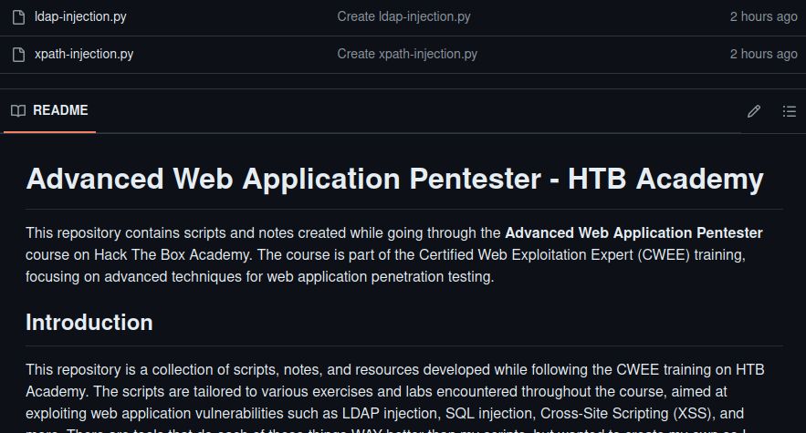 Tyler Ramsbey on LinkedIn: I just started the Advanced Web Pentester ... Tyler Ramsbey on LinkedIn: I just started the Advanced Web Pentester ...