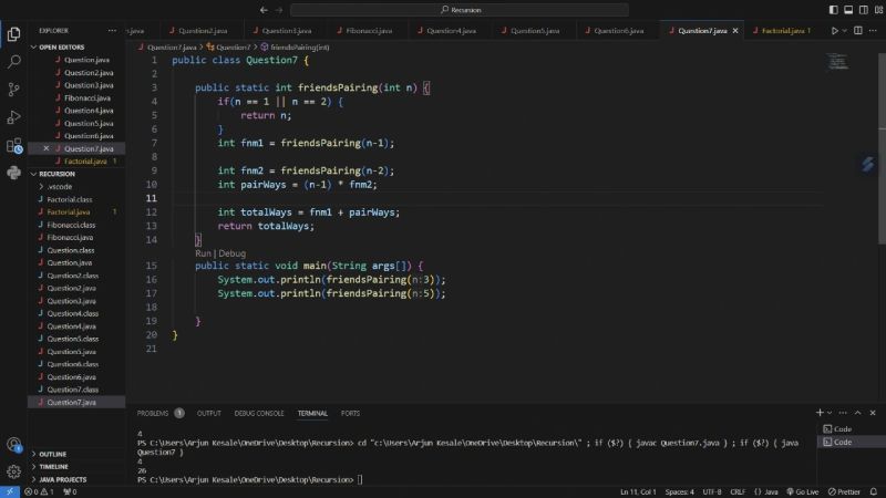 Kashinath Kesale on LinkedIn: #100daysofcode #problemsolving #recursion ... Kashinath Kesale on LinkedIn: #100daysofcode #problemsolving #recursion ...