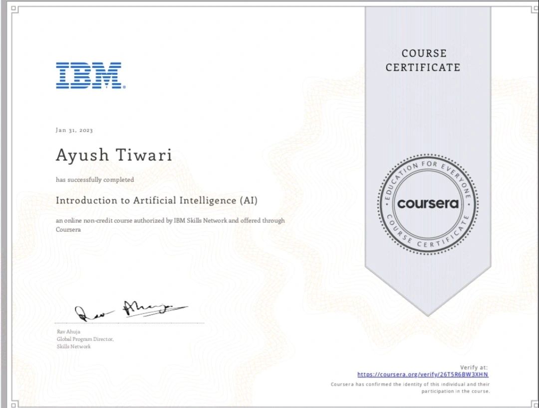 Ayush Tiwari on LinkedIn: Hello Connections, I am happy to share that I ... Ayush Tiwari on LinkedIn: Hello Connections, I am happy to share that I ...