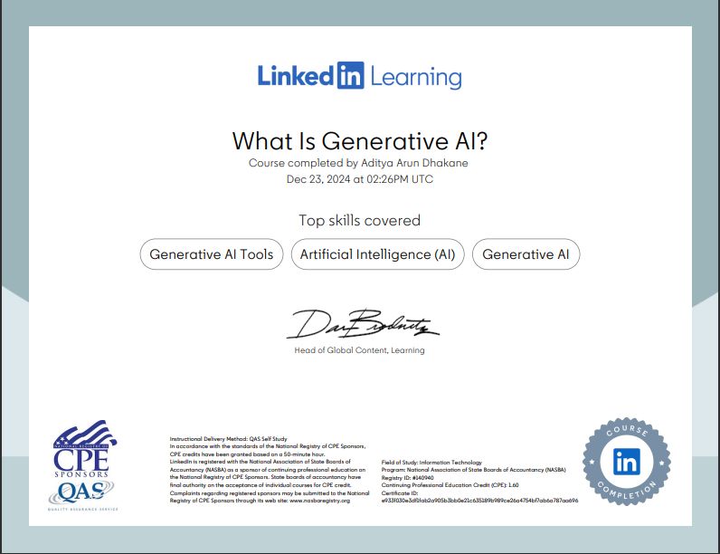 Aditya Arun Dhakane on LinkedIn: #generativeai #aiexploration # ... Aditya Arun Dhakane on LinkedIn: #generativeai #aiexploration # ...