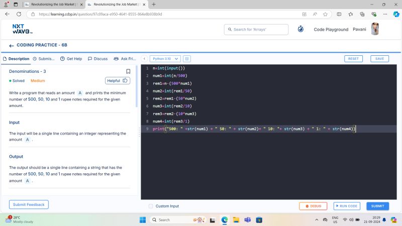 Pavani Nelaballi on LinkedIn: #day #30daysofcode #ccbp #nxtwave Pavani Nelaballi on LinkedIn: #day #30daysofcode #ccbp #nxtwave