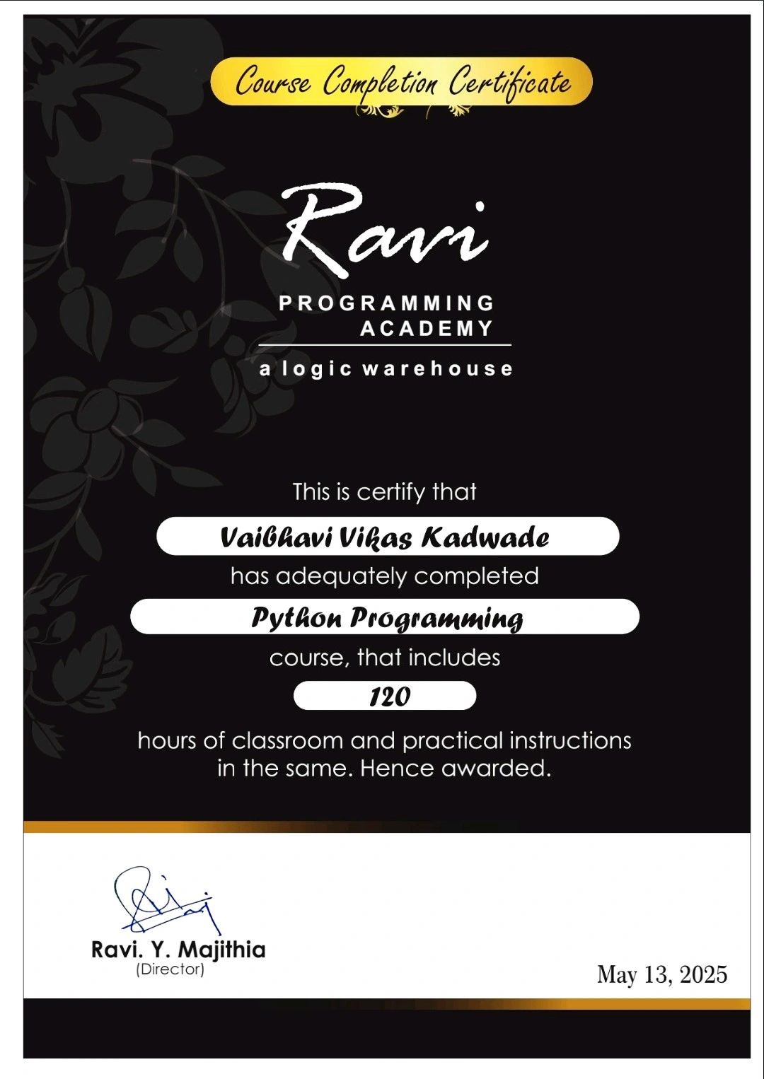 #python #programming #raviprogrammingacademy #coursecompletion # ... #python #programming #raviprogrammingacademy #coursecompletion # ...