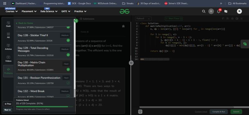How to optimize matrix multiplication with dynamic programming ... How to optimize matrix multiplication with dynamic programming ...