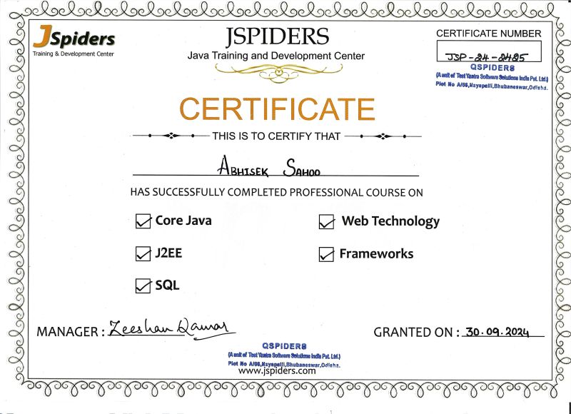 Abhisek Sahoo on LinkedIn: #java #fullstackdeveloper # ... Abhisek Sahoo on LinkedIn: #java #fullstackdeveloper # ...