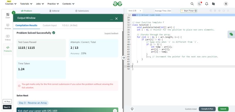 Sam Stephen on LinkedIn: #geeksforgeeks #codingchallenge #day2 # ... Sam Stephen on LinkedIn: #geeksforgeeks #codingchallenge #day2 # ...