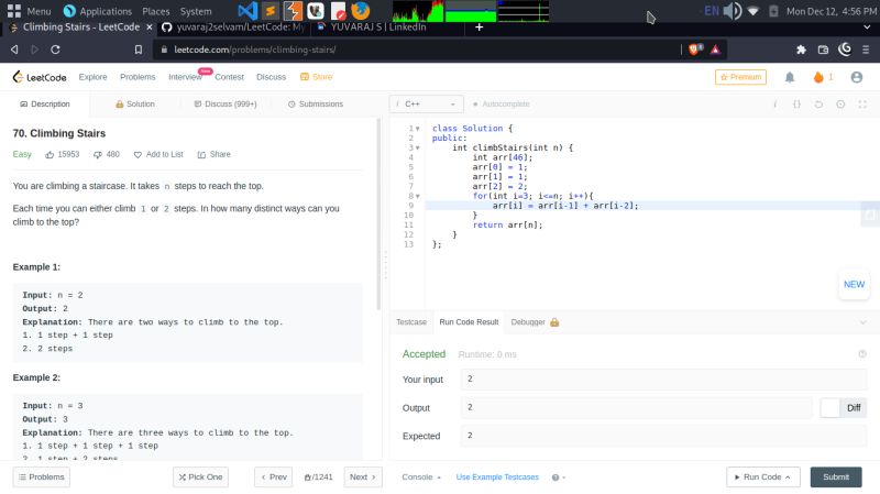 Yuvaraj S on LinkedIn: #100dayscode #github #leetcode Yuvaraj S on LinkedIn: #100dayscode #github #leetcode