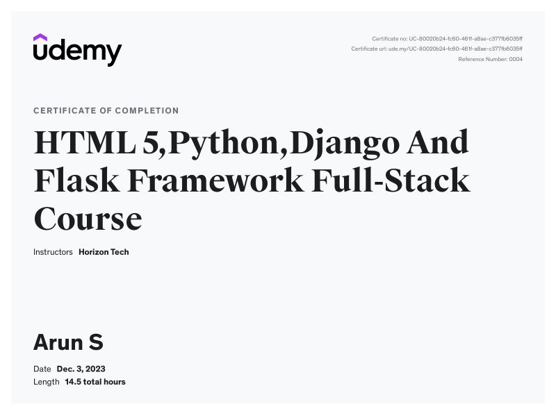 Arun Sivakumar on LinkedIn: #python #django #flask #webdevelopment # ... Arun Sivakumar on LinkedIn: #python #django #flask #webdevelopment # ...