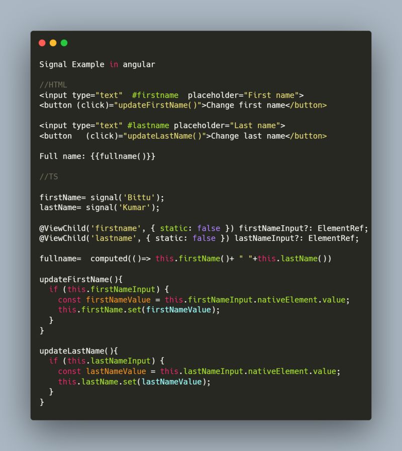 How signal is used in angular | Bittu Kumar posted on the topic | LinkedIn How signal is used in angular | Bittu Kumar posted on the topic | LinkedIn