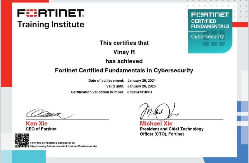 Vinay R on LinkedIn: I’m happy to share that I’ve obtained a new ... Vinay R on LinkedIn: I’m happy to share that I’ve obtained a new ...