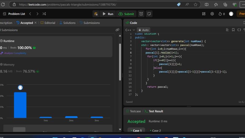 Mansi Singhal on LinkedIn: #codingchallenge #pascalstriangle # ... Mansi Singhal on LinkedIn: #codingchallenge #pascalstriangle # ...