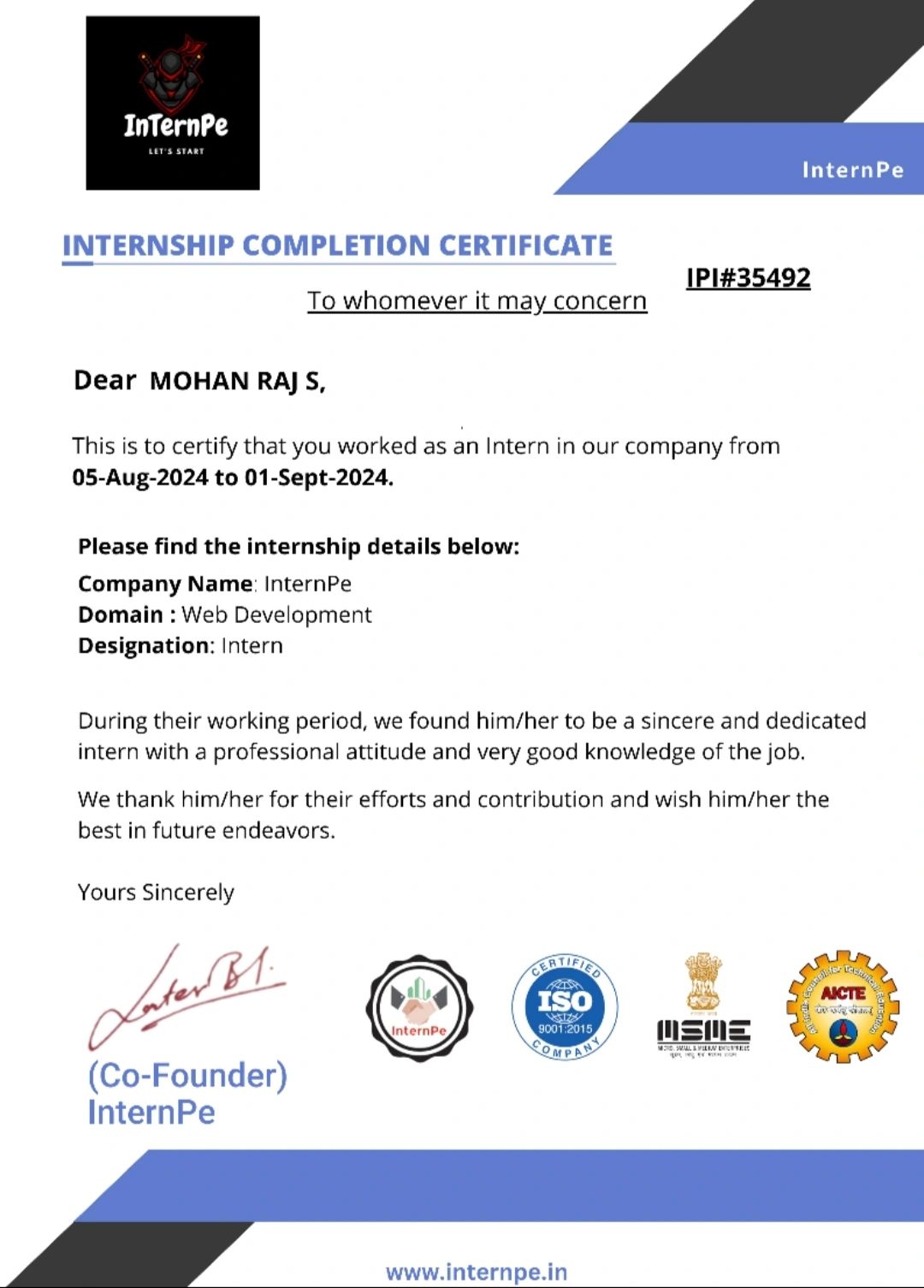 Mohan Raj on LinkedIn: #webdevelopment #internship #webdevelopment # ... Mohan Raj on LinkedIn: #webdevelopment #internship #webdevelopment # ...