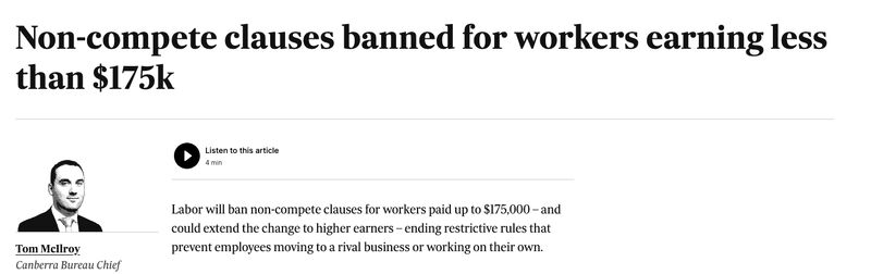 🔒 Restraint of Trade for Recruiters & Salespeople — A Thing of the Past ... 🔒 Restraint of Trade for Recruiters & Salespeople — A Thing of the Past ...