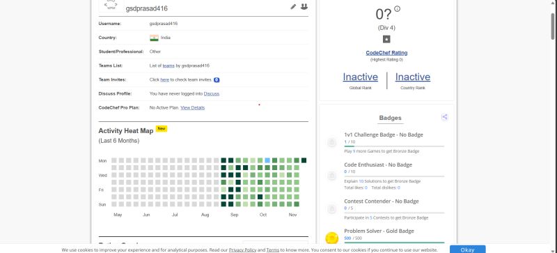 Sri Durga Prasad on LinkedIn: #linkedincommunity #codechef #codechef # ... Sri Durga Prasad on LinkedIn: #linkedincommunity #codechef #codechef # ...
