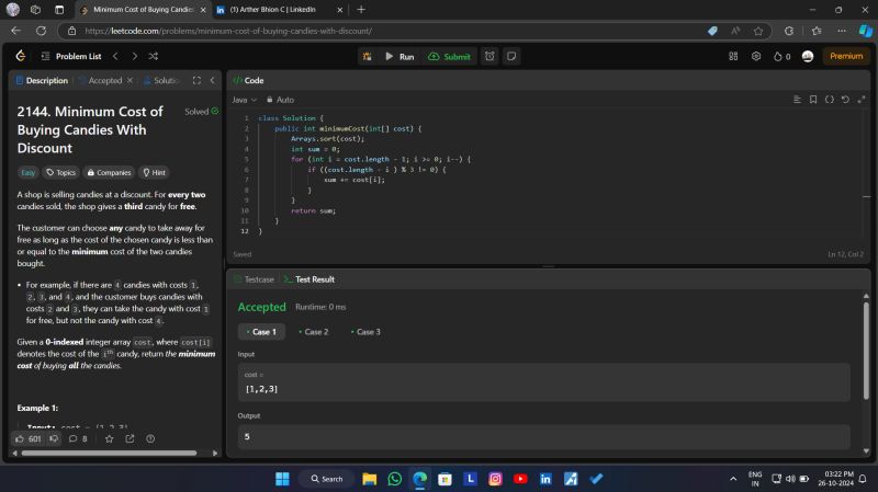 Arther Bhion C on LinkedIn: #leetcode #100daysofcode #codingchallenge # ... Arther Bhion C on LinkedIn: #leetcode #100daysofcode #codingchallenge # ...