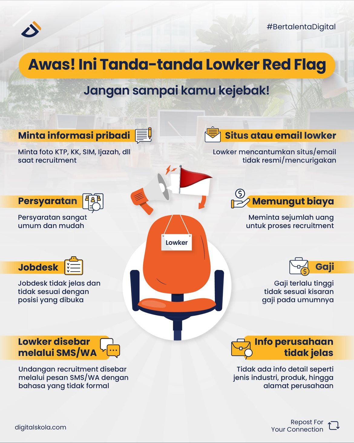 Digital Skola on LinkedIn: #digitalskola #jobseekers #lowongankerja Digital Skola on LinkedIn: #digitalskola #jobseekers #lowongankerja