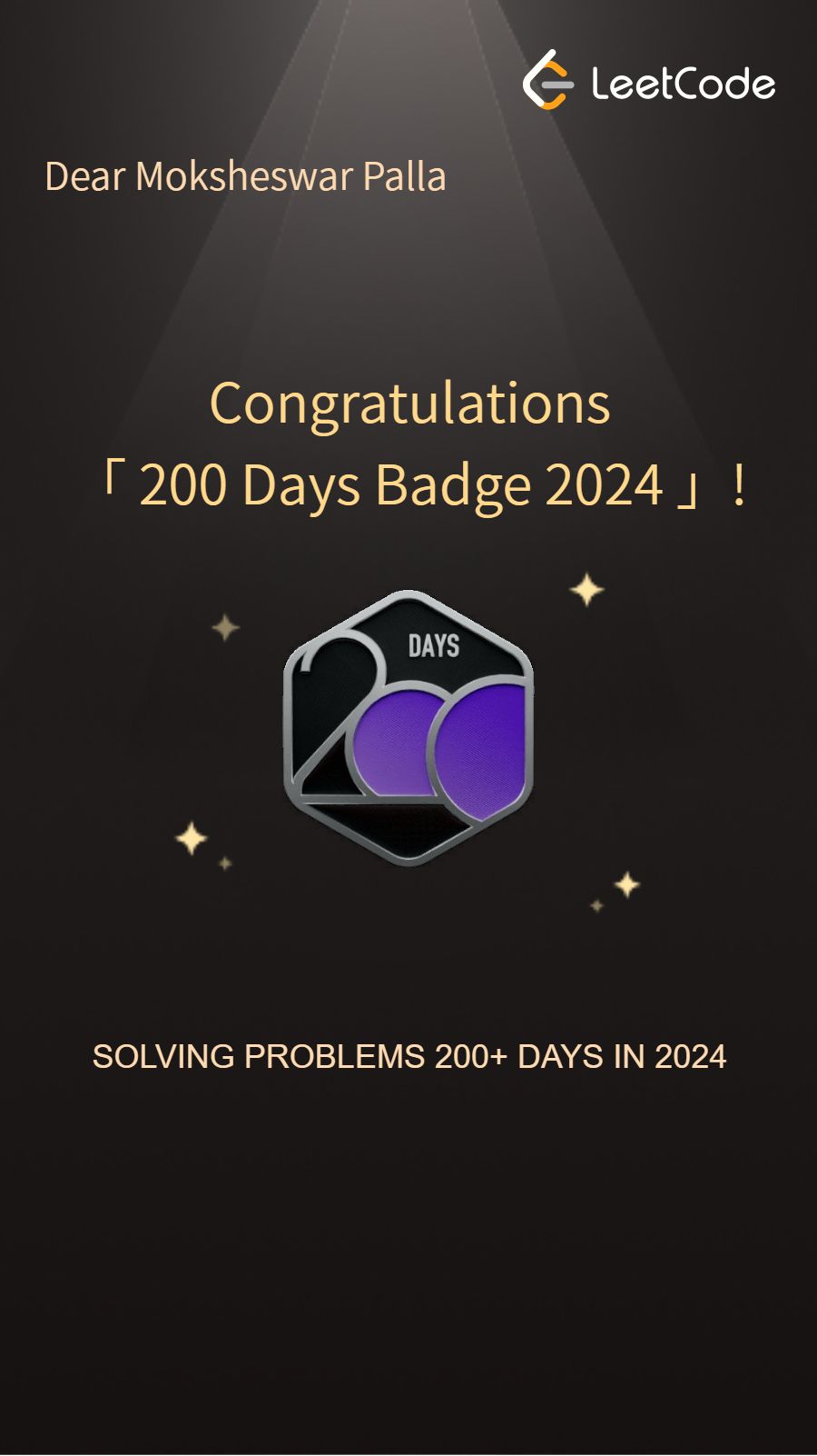 Moksheswar Palla on LinkedIn: #codingjourney #leetcode #consistency # ... Moksheswar Palla on LinkedIn: #codingjourney #leetcode #consistency # ...