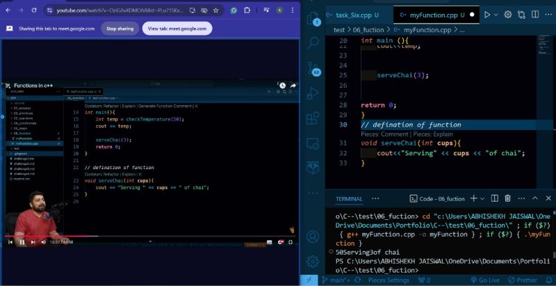 Khushi Verma on LinkedIn: #cpp #codingjourney #chaiaurcode #functions # ... Khushi Verma on LinkedIn: #cpp #codingjourney #chaiaurcode #functions # ...