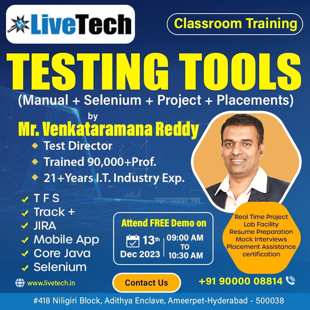 LiveTech QA on LinkedIn: #softwaretesting #testingtools # ... LiveTech QA on LinkedIn: #softwaretesting #testingtools # ...
