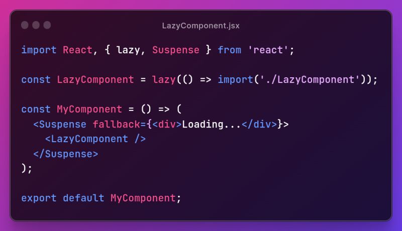 Learn about lazy loading in React | Mixomate posted on the topic | LinkedIn Learn about lazy loading in React | Mixomate posted on the topic | LinkedIn
