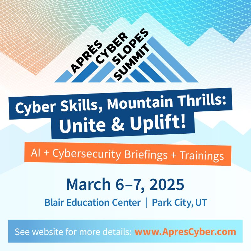 Bryce Kunz on LinkedIn: Apres-Cyber Slopes Summit 2025: Call for Speakers Bryce Kunz on LinkedIn: Apres-Cyber Slopes Summit 2025: Call for Speakers