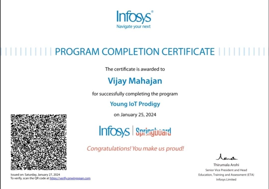 Vijay Mahajan on LinkedIn: #linkedin #infosysspringboard #infosys # ... Vijay Mahajan on LinkedIn: #linkedin #infosysspringboard #infosys # ...