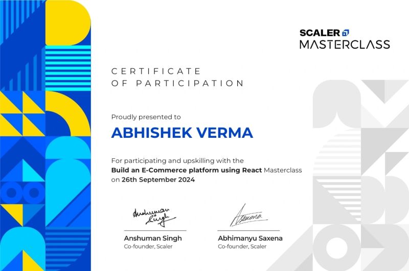 ABHISHEK VERMA on LinkedIn: #react ABHISHEK VERMA on LinkedIn: #react