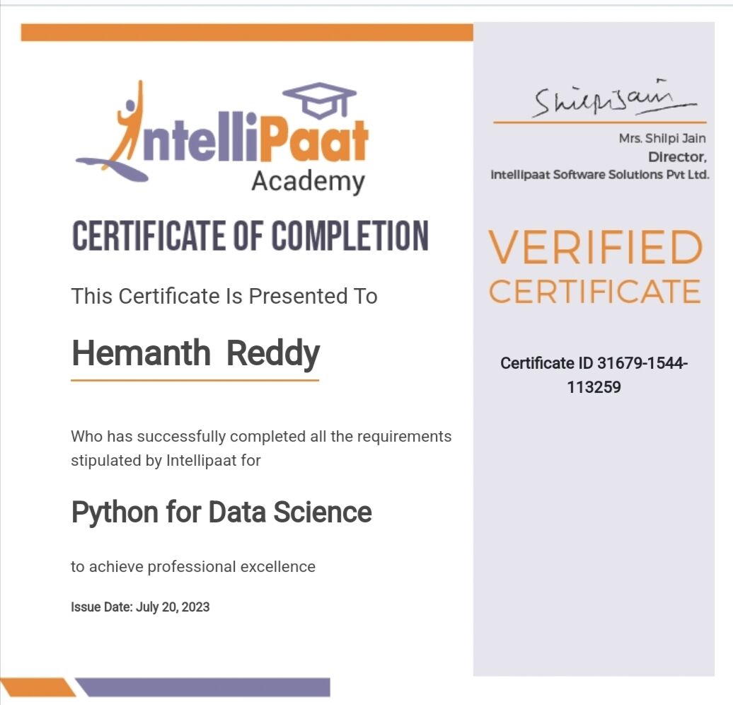Hemanth Reddy Mukkamalla on LinkedIn: #ntellipaatacademy # ... Hemanth Reddy Mukkamalla on LinkedIn: #ntellipaatacademy # ...