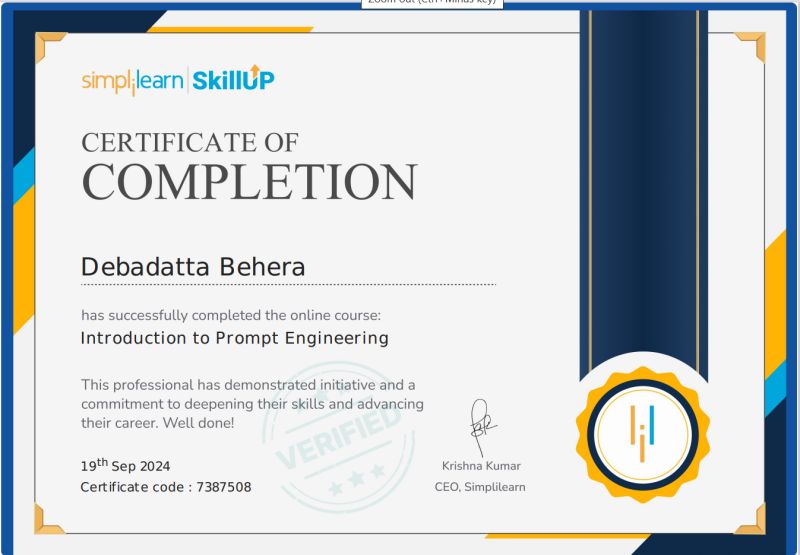 Debadatta Behera on LinkedIn: #skillup #simplilearn #skillup # ... Debadatta Behera on LinkedIn: #skillup #simplilearn #skillup # ...
