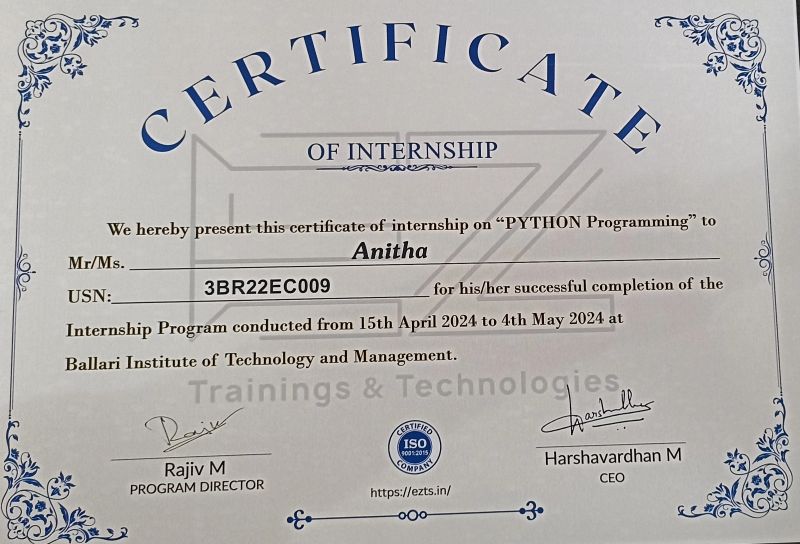 Anitha Aj on LinkedIn: #python Anitha Aj on LinkedIn: #python